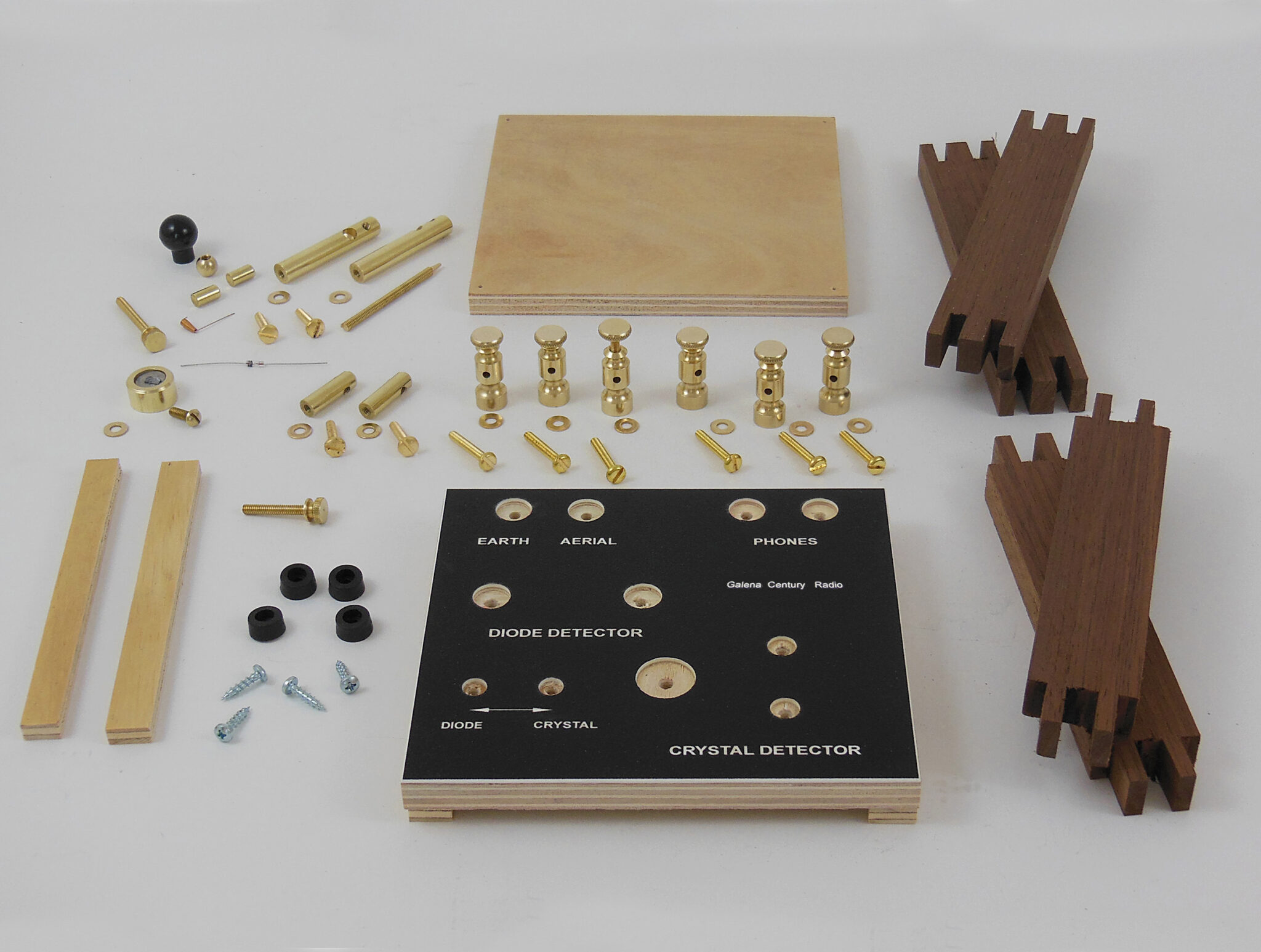 Crystal Detector Dual System – Kit – Galena Century Radio